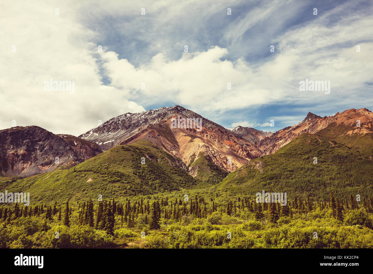 Mountains in Alaska Stock Photo - Alamy