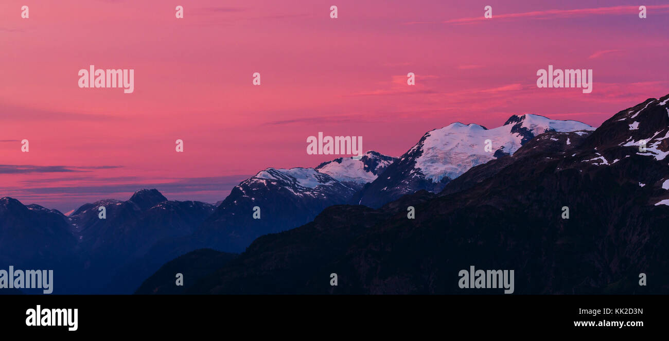 Scenic Sunset in the mountains Stock Photo - Alamy