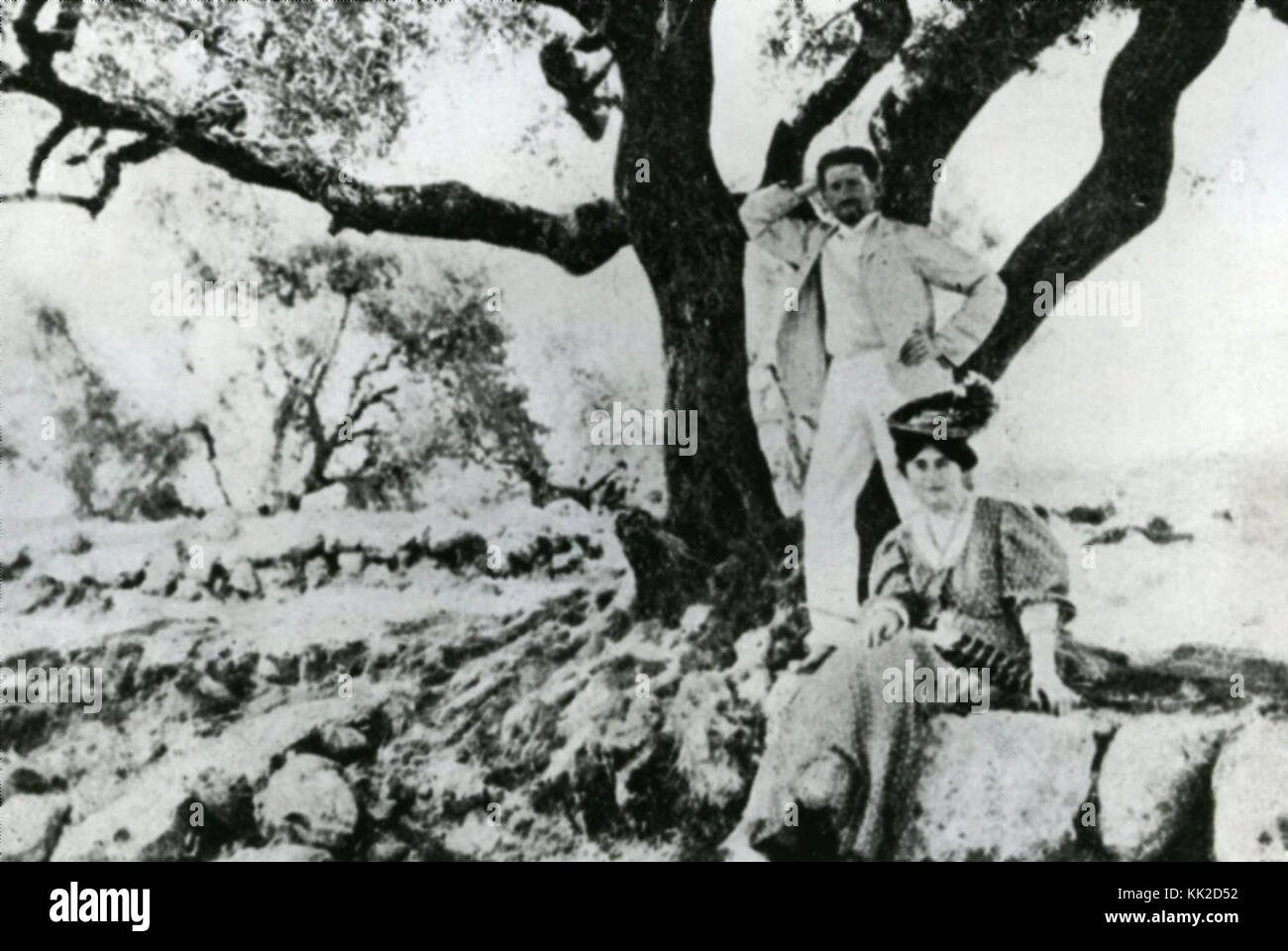 Eliezer Ben Yehuda with his second wife Hemda Stock Photo - Alamy