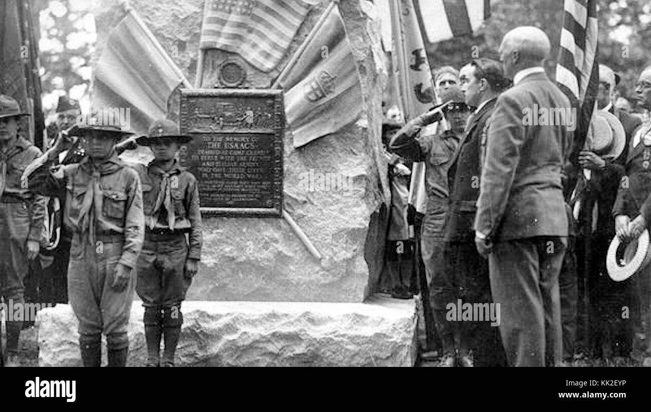 1927 Camp Crane Memorial West Park Allentown PA Stock Photo - Alamy
