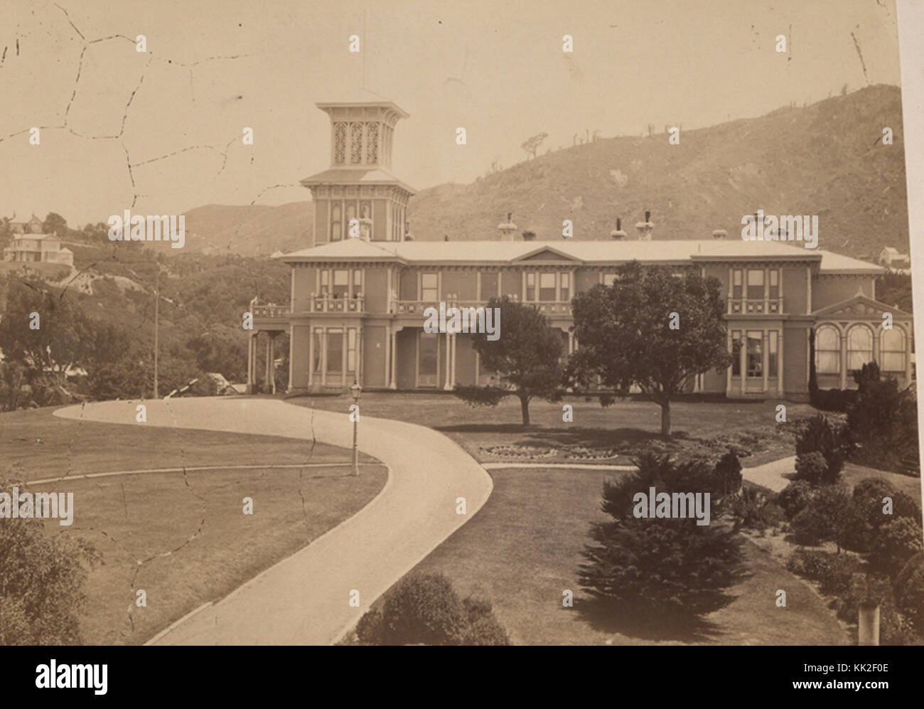 Old Government House Wellington 1895 Stock Photo - Alamy
