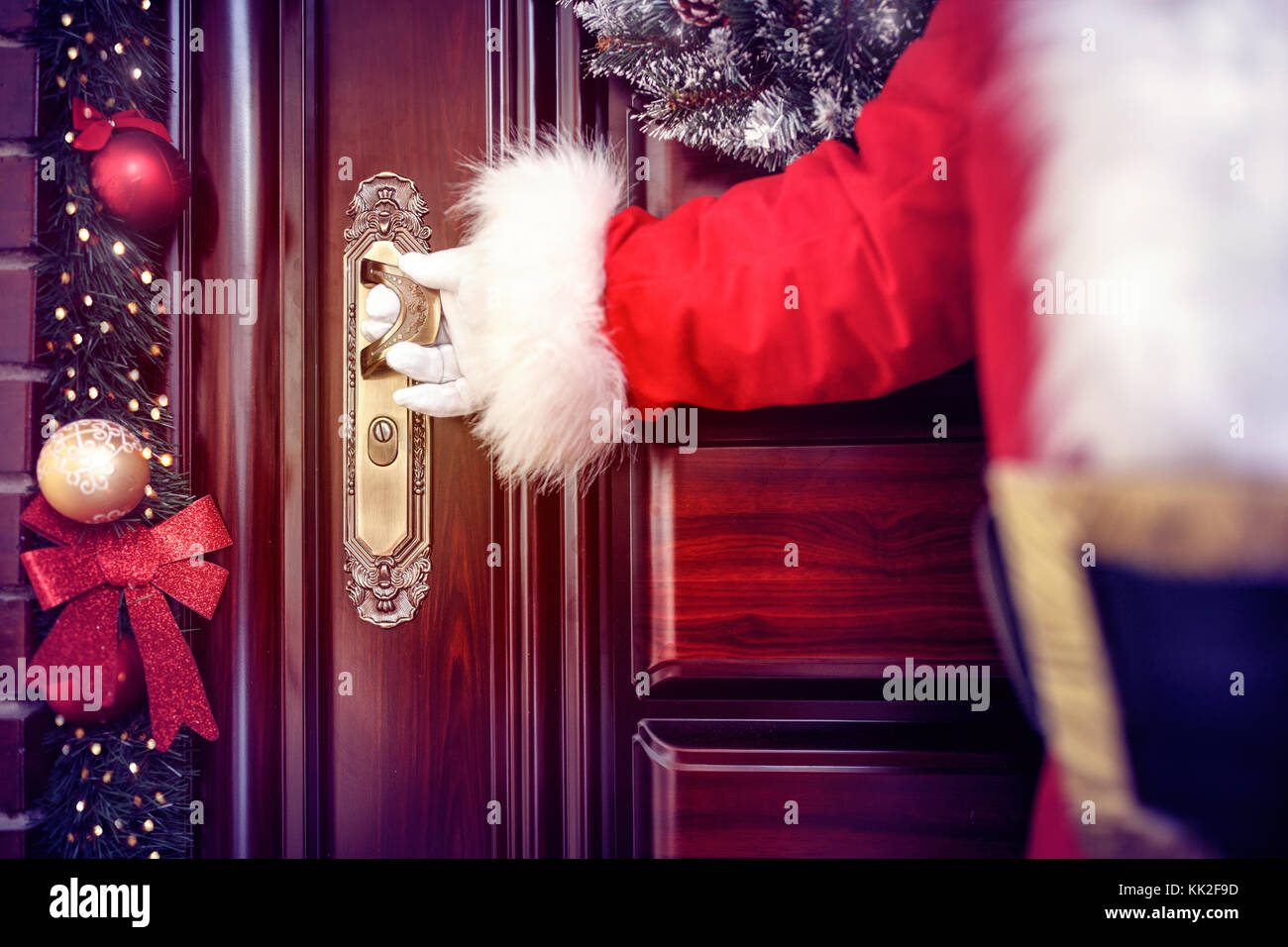 Santa Claus coming for Christmas, concept Stock Photo - Alamy