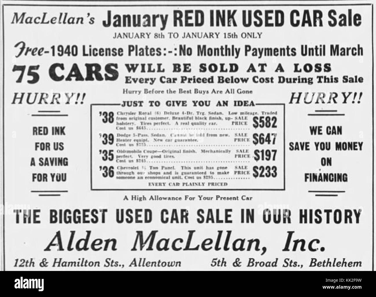 11 jan 1940 hi-res stock photography and images - Alamy