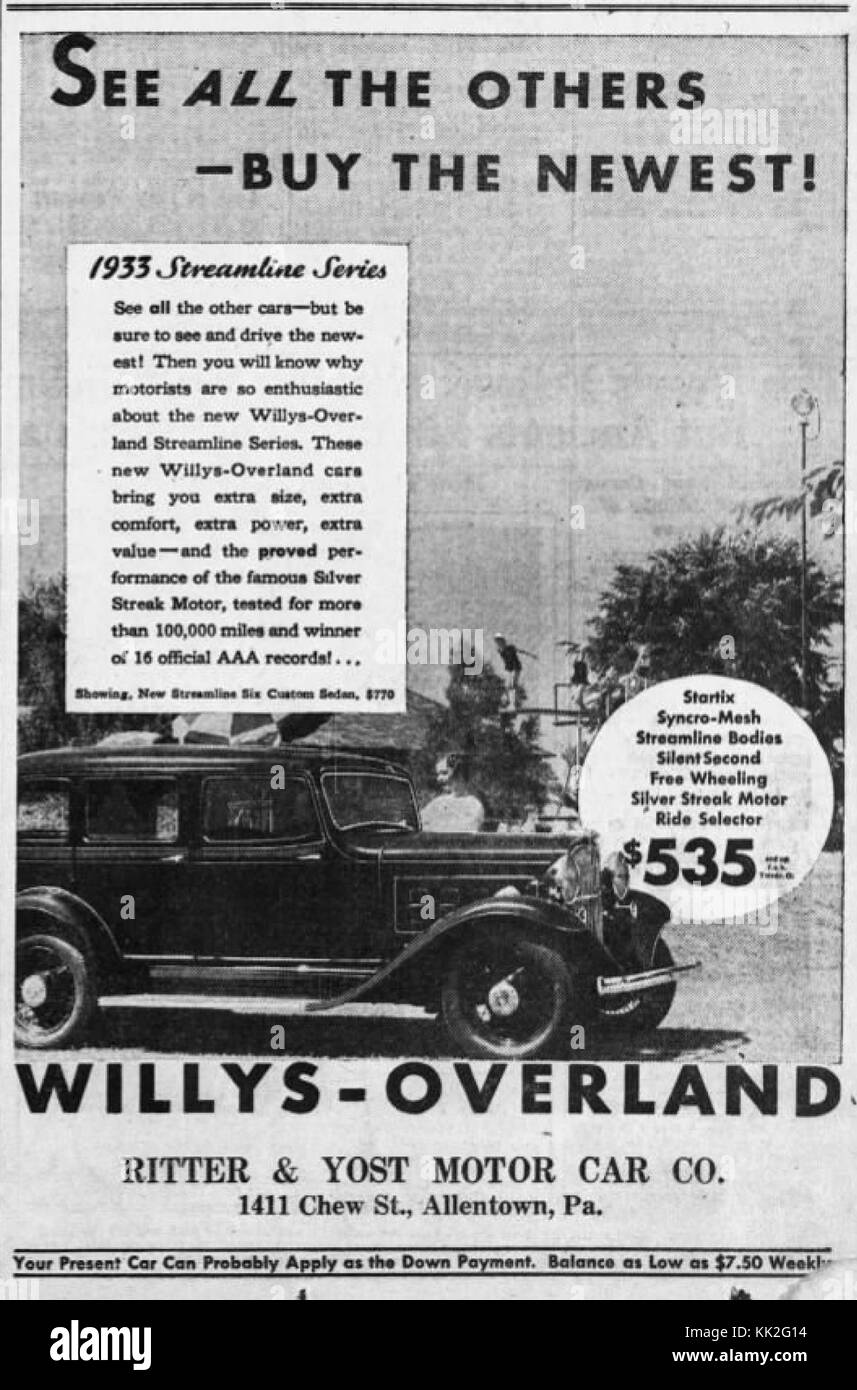 1932 Ritter & Yost 24 Jul MC Allentown PA Stock Photo - Alamy 1932 Ritter & Yost 24 Jul MC Allentown PA Stock Photo - Alamy
