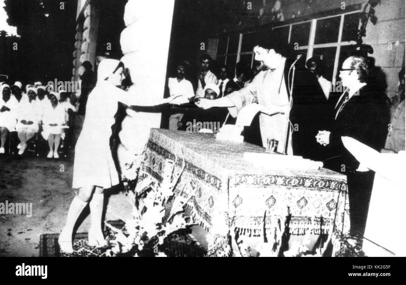 Imam Musa al Sadr At the graduation ceremony of the nursing school (2 ...