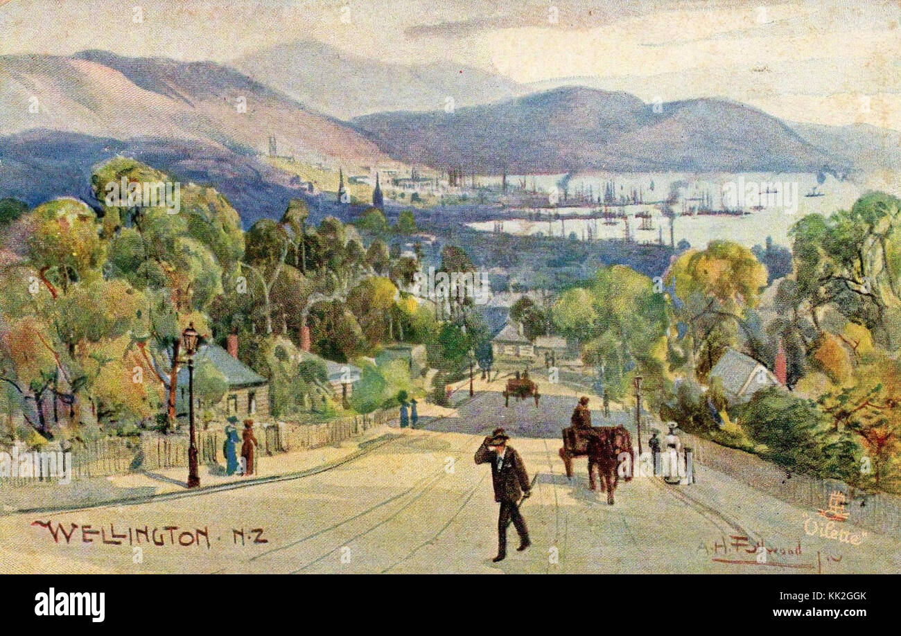 Wellington, New Zealand very early 1900s (32525685163 Stock Photo - Alamy