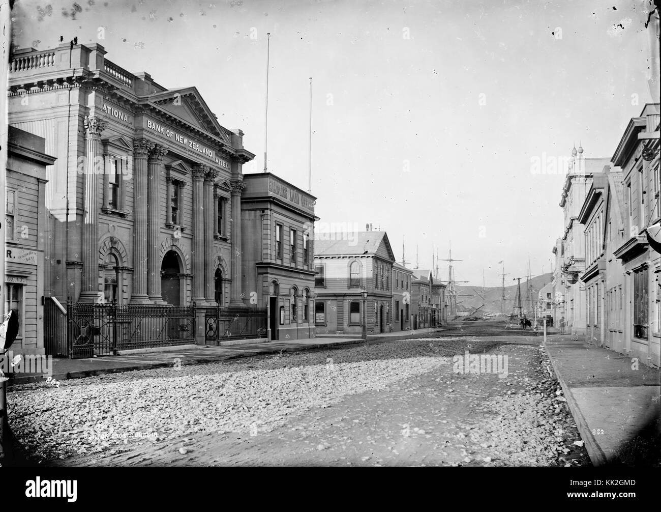 National Bank of New Zealand Grey Street Wellington (cropped Stock ...