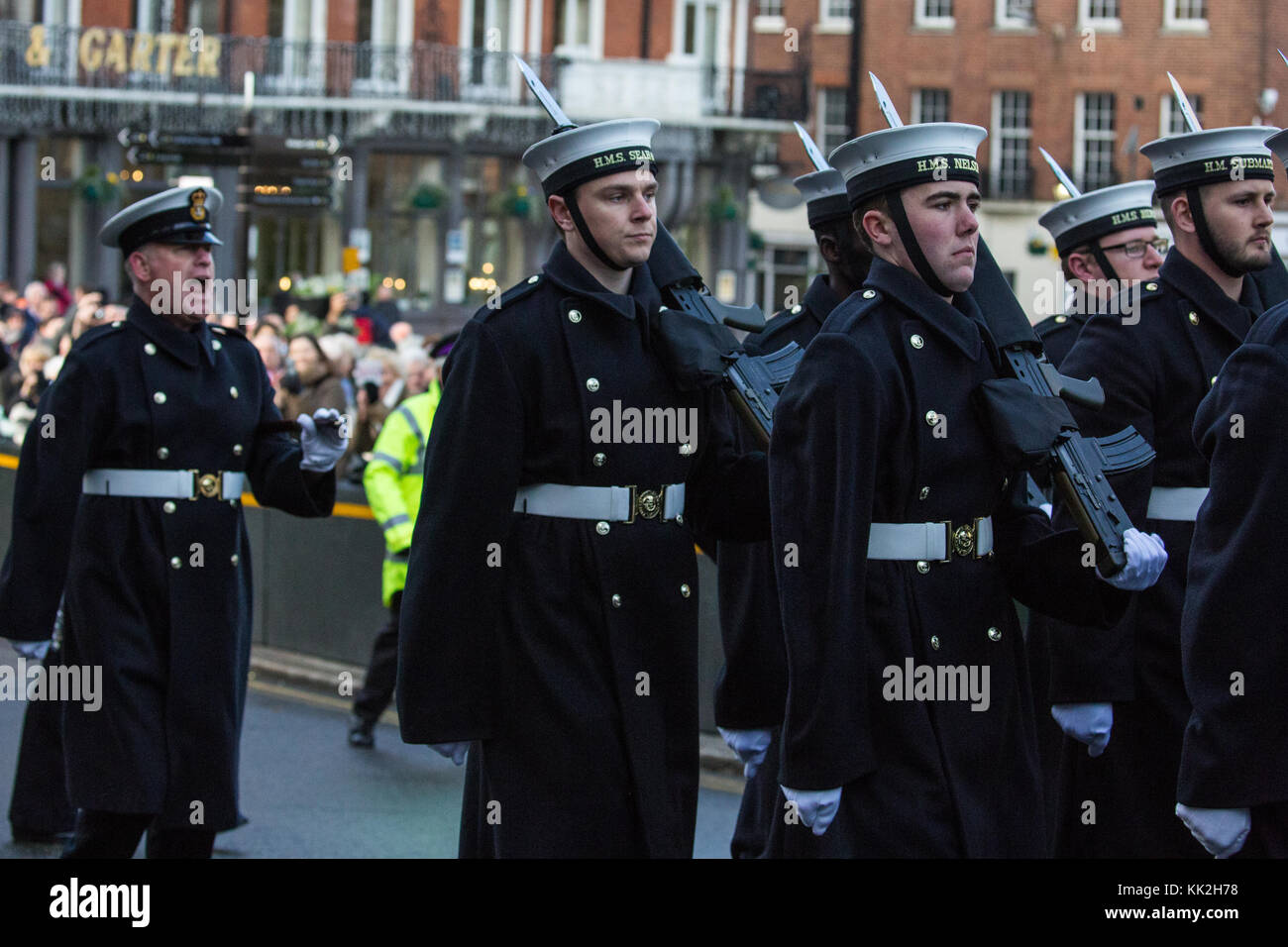 Windsor, UK. 27th Nov, 2017. Royal Navy sailors perform the Changing of ...