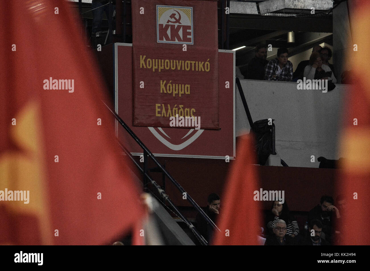 Athens, Greece. 26th Nov, 2017. Event of Communist Party of Greece for ...