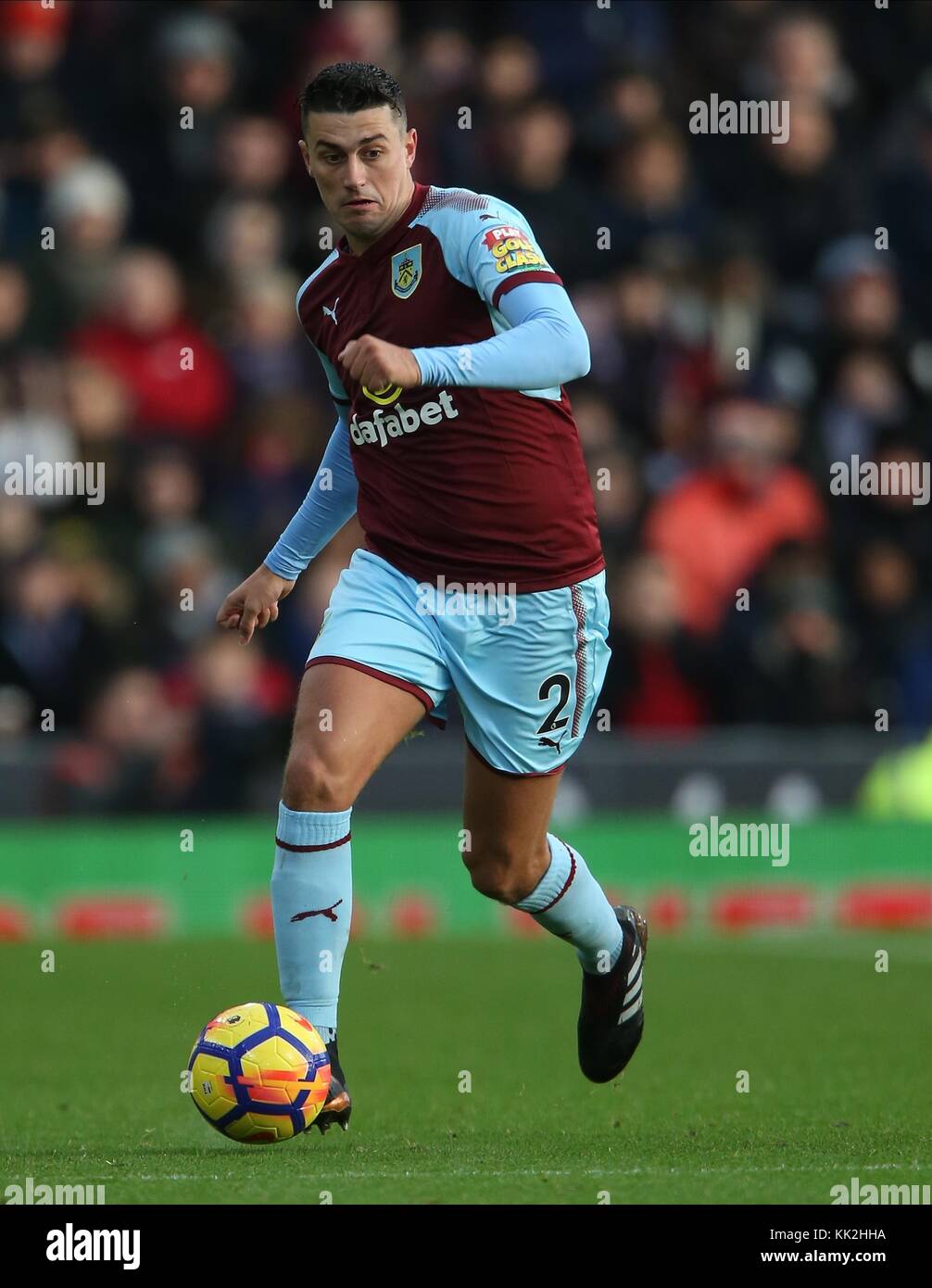 MATTHEW LOWTON BURNLEY FC BURNLEY V ARSENAL PREMIER LEAGUE TURF MOOR ...