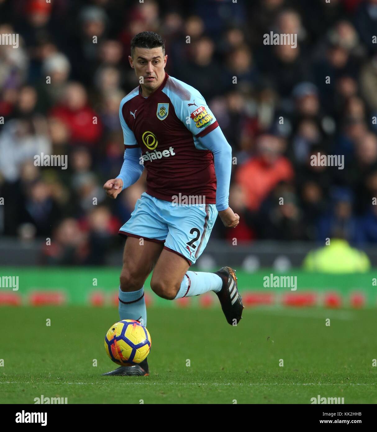 MATTHEW LOWTON BURNLEY FC BURNLEY V ARSENAL PREMIER LEAGUE TURF MOOR ...