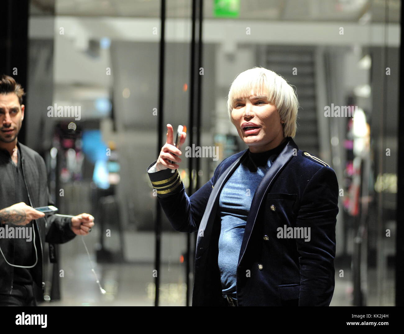 Milan, Rodrigo Alves the human Ken in shopping center Rodrigo Alves ...