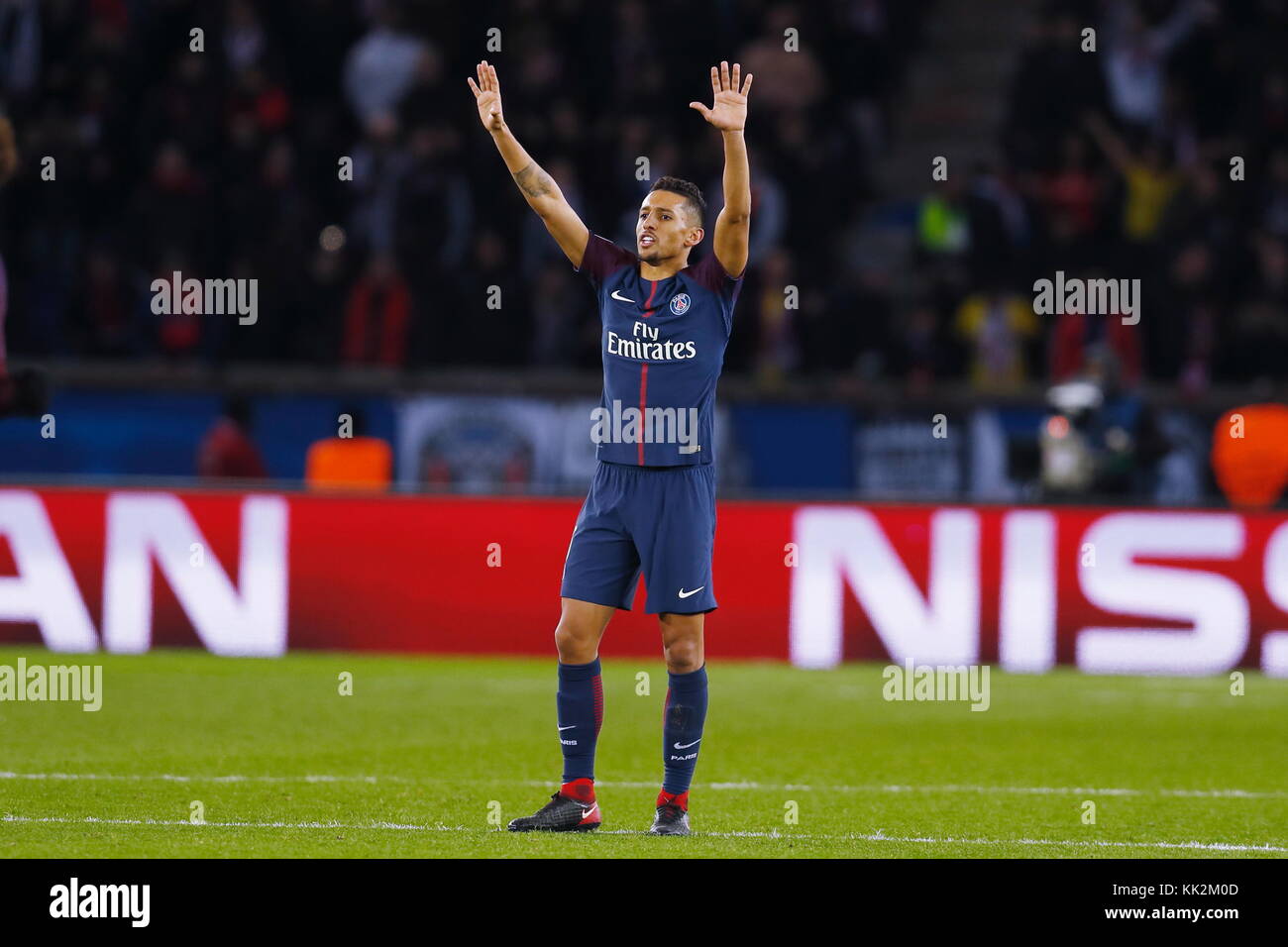 Paris, France. 22nd Nov, 2017. Marquinhos (PSG) Football/Soccer : UEFA ...
