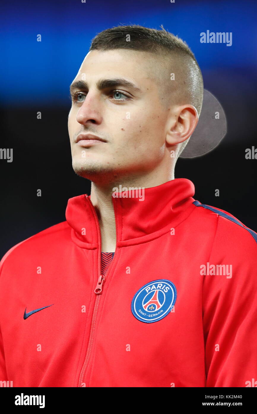 Paris, France. 22nd Nov, 2017. Marco Verratti (PSG) Football/Soccer ...