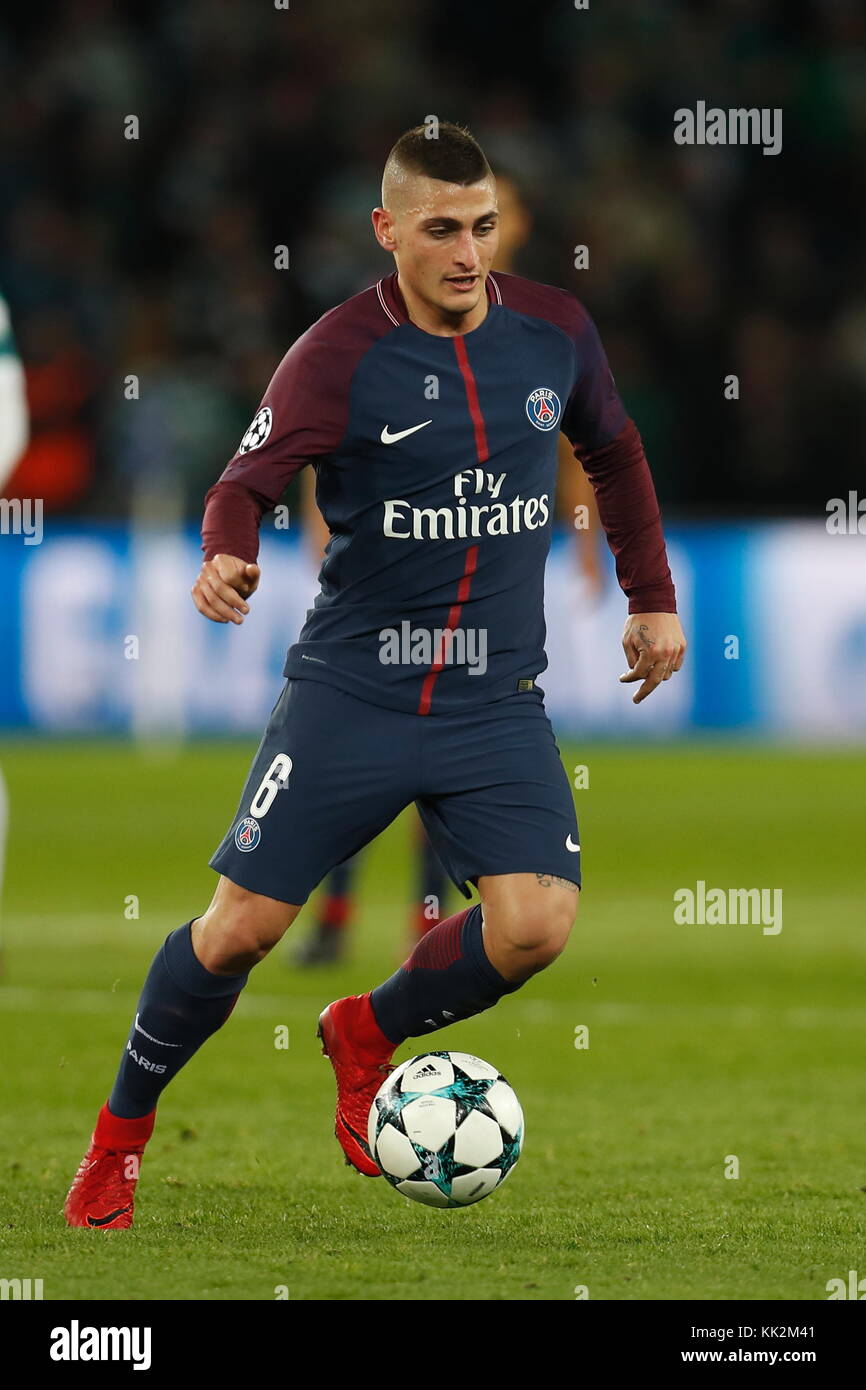 Paris, France. 22nd Nov, 2017. Marco Verratti (PSG) Football/Soccer ...