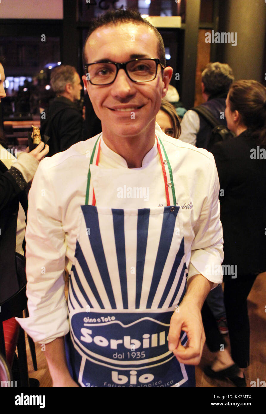 New York, NY, USA. 27th Nov, 2017. Gino Sorbillo at the Grand Opening ...