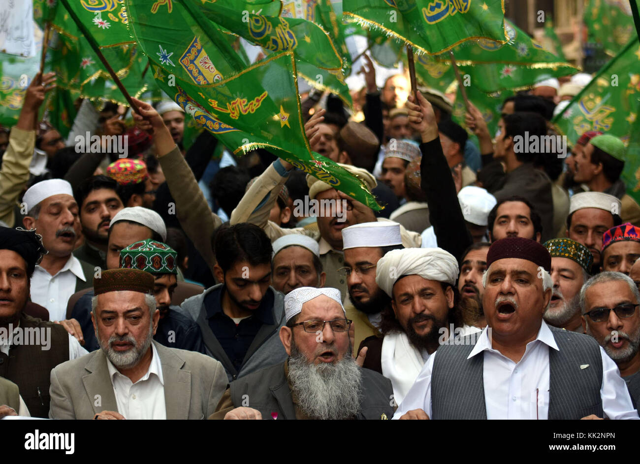 Activists Of Jamiat E Ulema E Pakistam Jup Noorani Holding Eid E