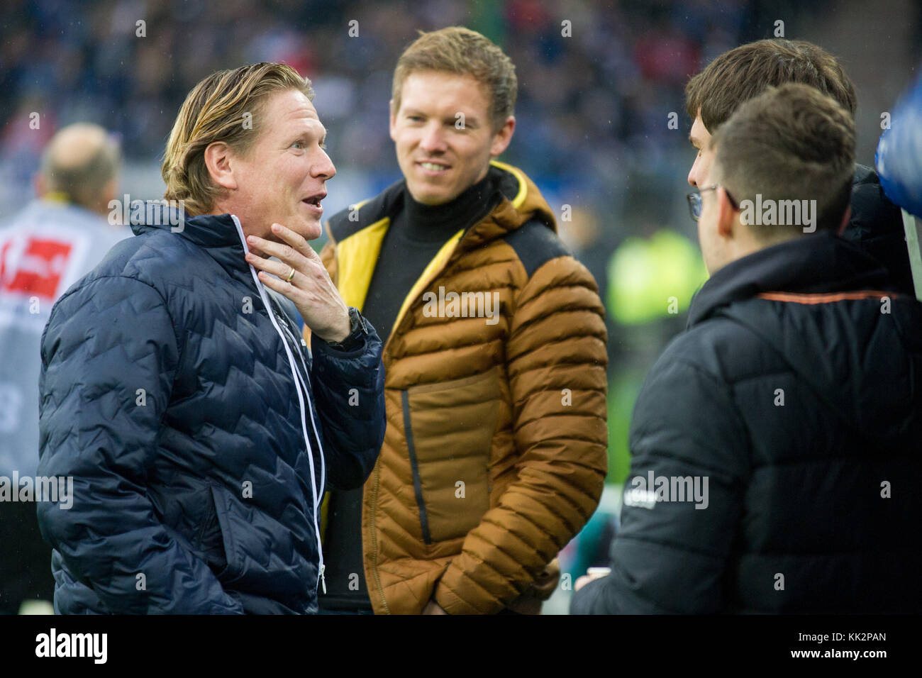 Trainer Markus GISDOL (li., HH) und Trainer Julian NAGELSMANN (1899 ...