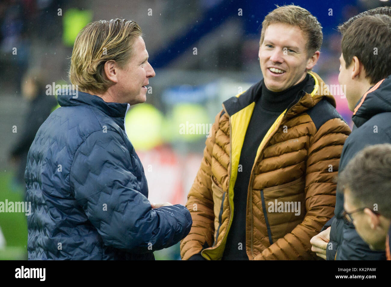 Trainer Markus GISDOL (li., HH) und Trainer Julian NAGELSMANN (1899 ...