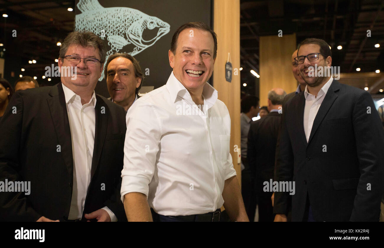 SÃO PAULO, SP - 28.11.2017: DORIA IANUGURA CANTEIROS NA AV 9 DE JULHO ...