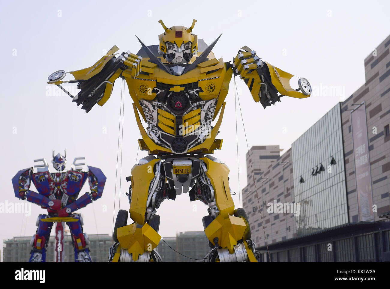 Shenyan, Shenyan, China. 28th Nov, 2017. 10-meter-tall transformer ...