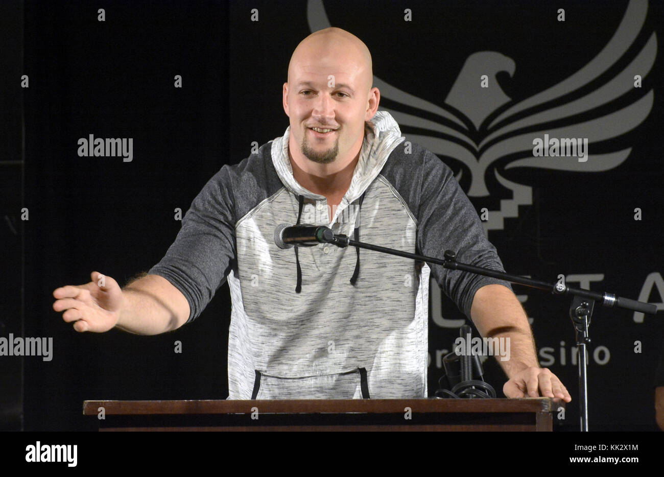 U.S. 28th Nov, 2017. SPORTS -- Cody East talks about his rematch with ...