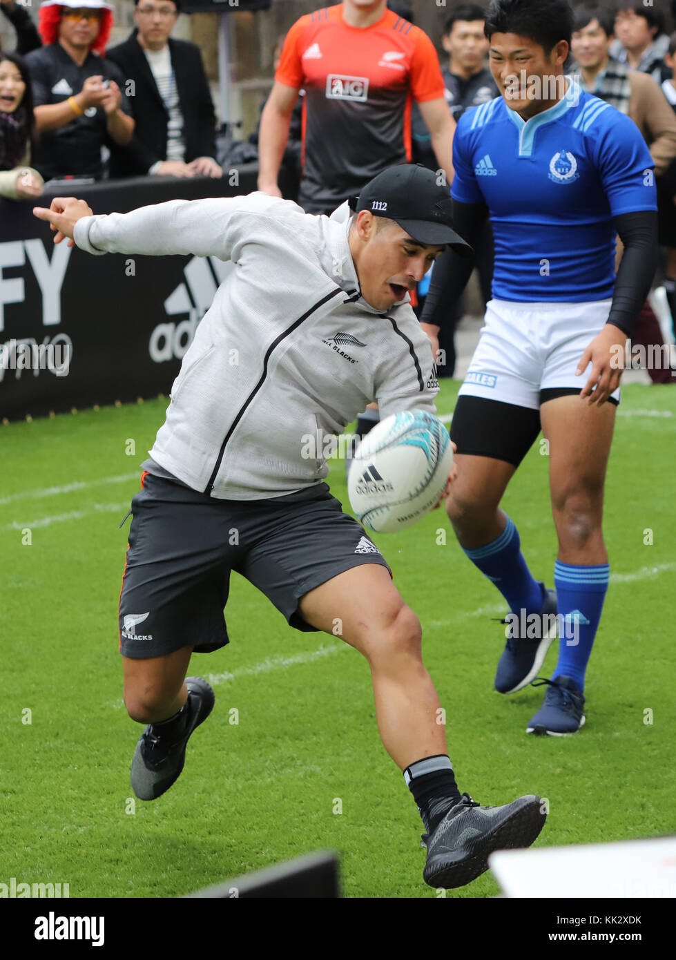 Yokohama, Japan. 28th Nov, 2017. New Zealand's All Blacks rugby team ...