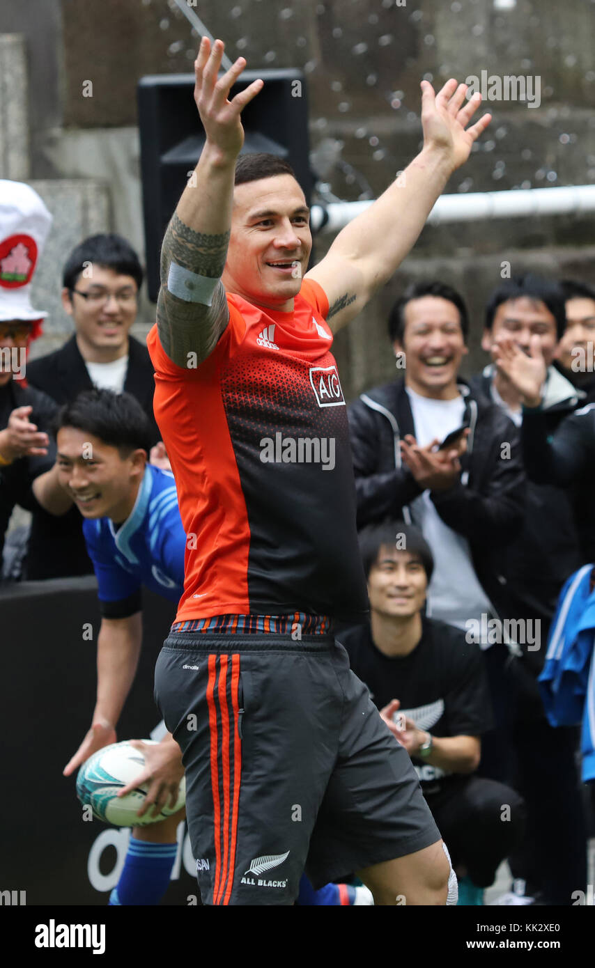 Yokohama, Japan. 28th Nov, 2017. New Zealand's All Blacks rugby team ...