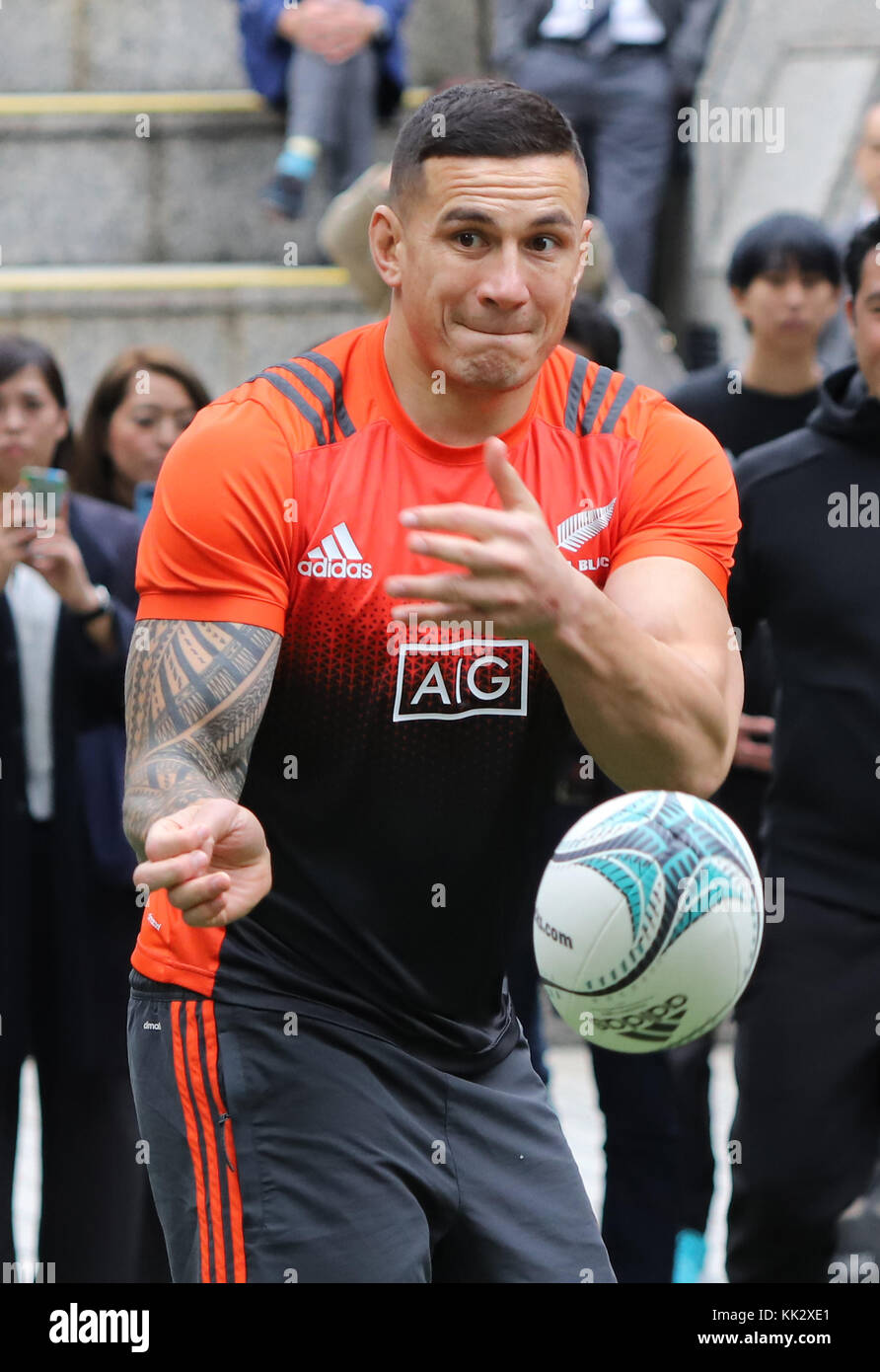 Yokohama, Japan. 28th Nov, 2017. New Zealand's All Blacks rugby team ...