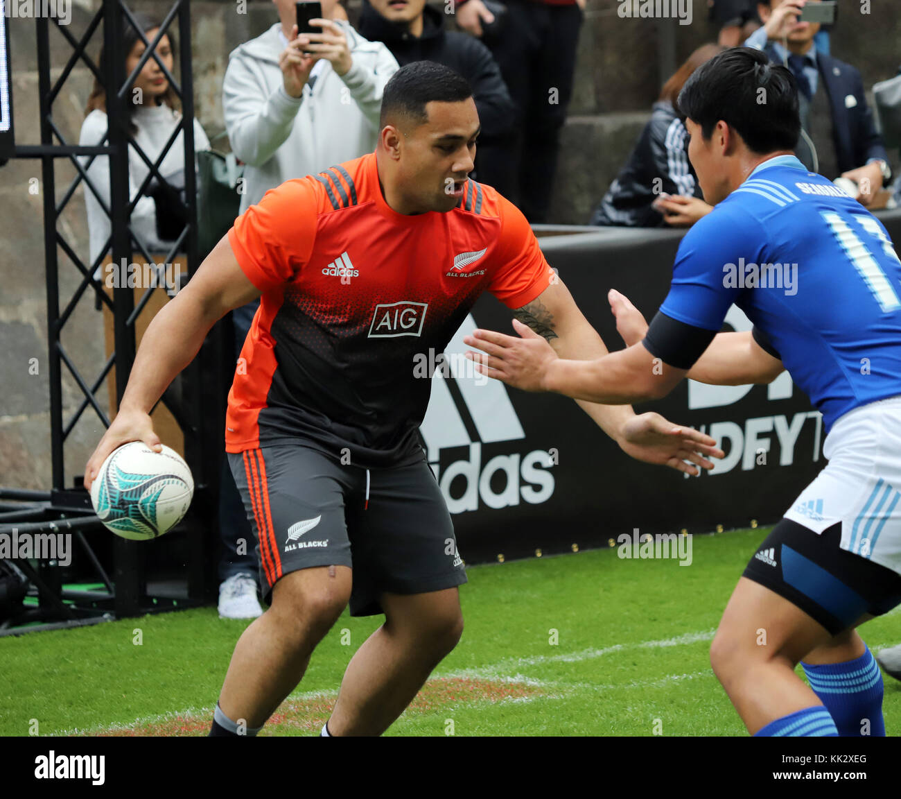 Yokohama, Japan. 28th Nov, 2017. New Zealand's All Blacks rugby team ...