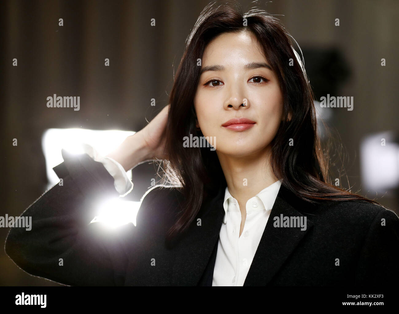 29th Nov, 2017. Lee Chung-ah interview Actress Lee Chung-ah poses ahead ...