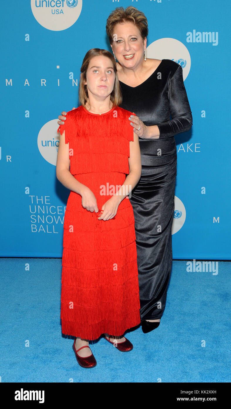 New York, NY, USA. 28th Nov, 2017. Caryl M. Stern and Lucy Meyer ...