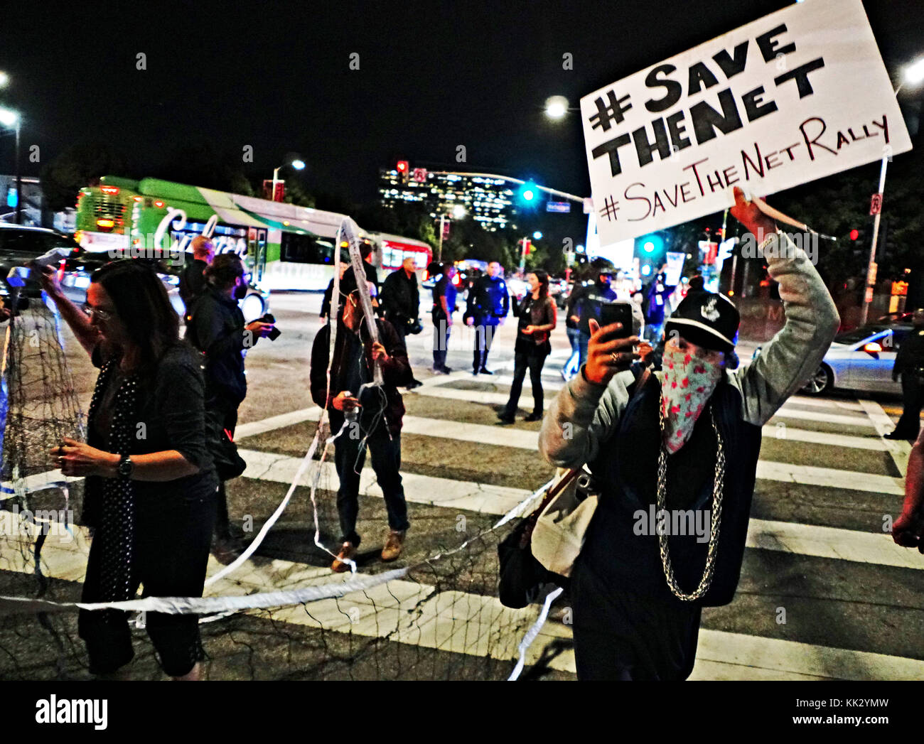 Net Neutrality Protest Los Angeles California Stock Photo - Alamy