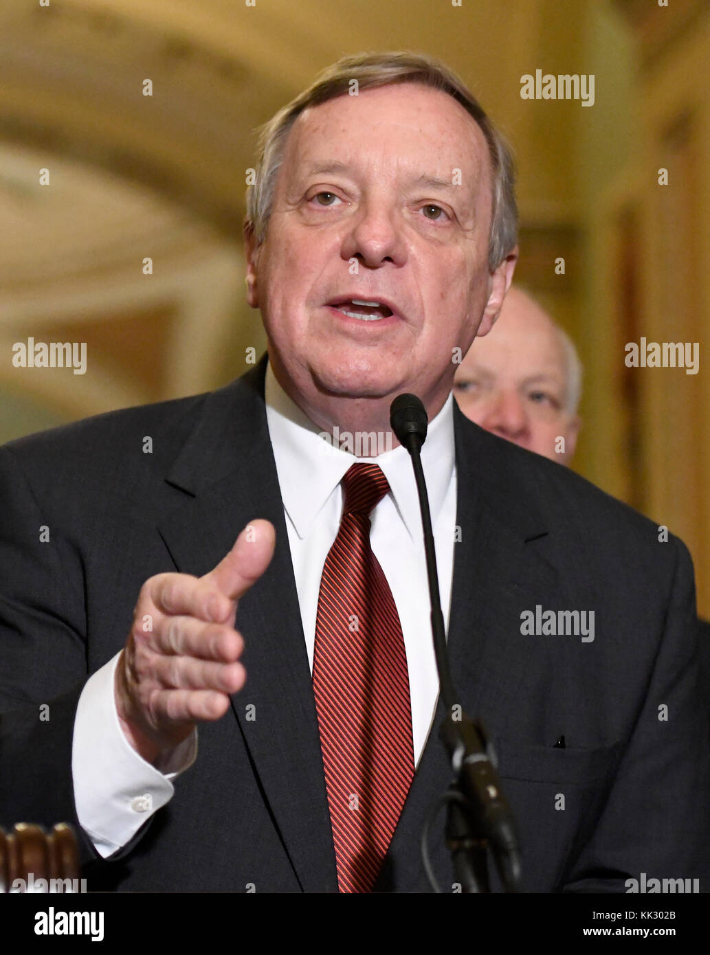 Washington, USA. 28th Nov, 2017. United States Senator Dick Durbin ...