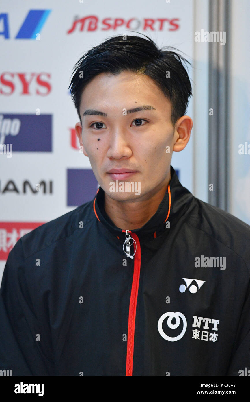 Tokyo, Japan. Credit: MATSUO. 29th Nov, 2017. Kento Momota Badminton : The 71st All Japan ...