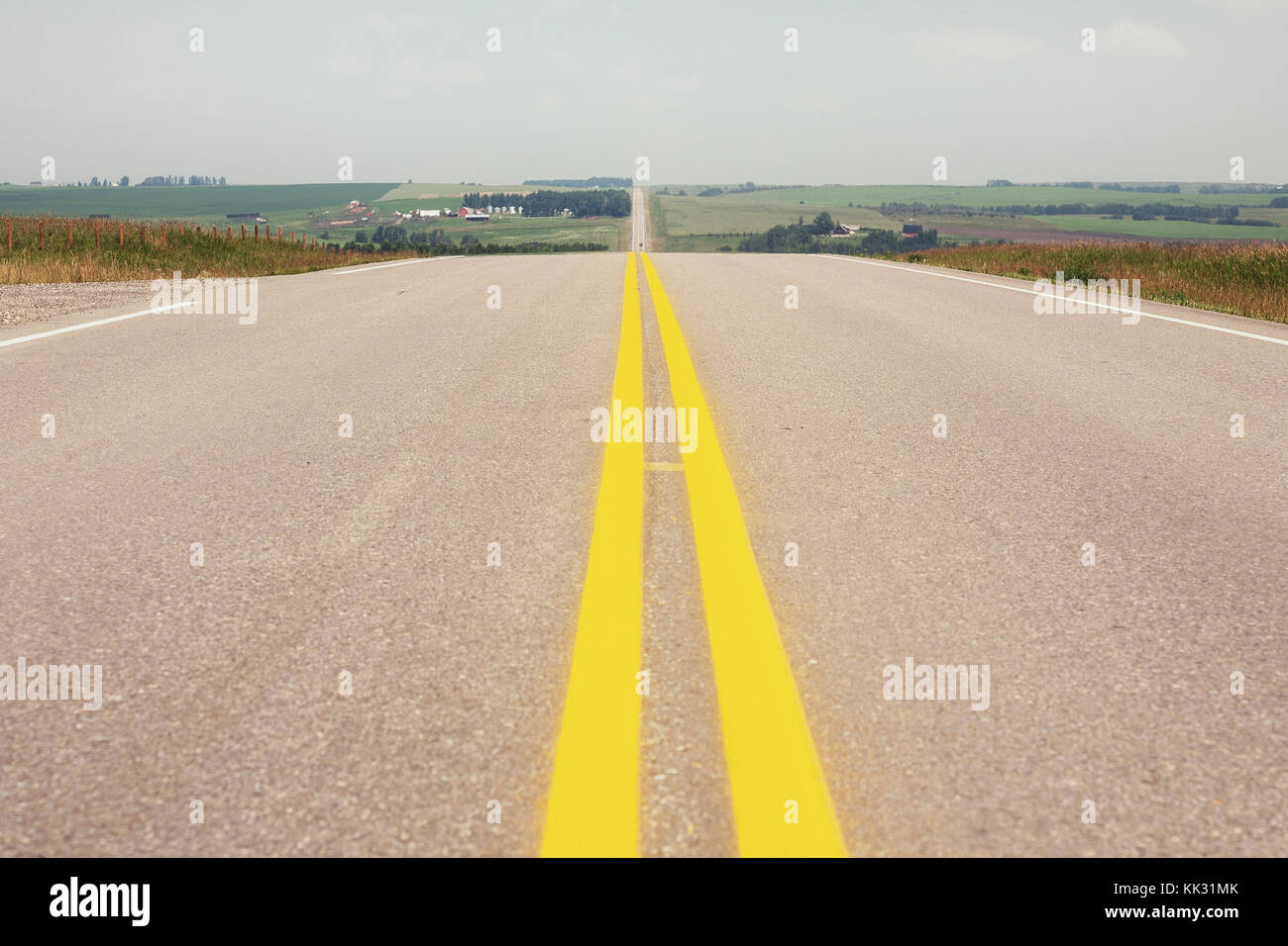 Rural road, Alberta Canada Stock Photo - Alamy