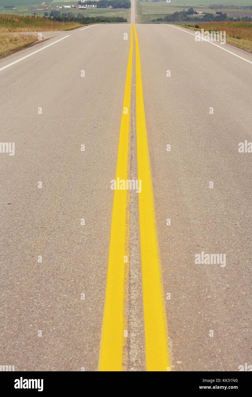 Rural road, Alberta Canada Stock Photo - Alamy