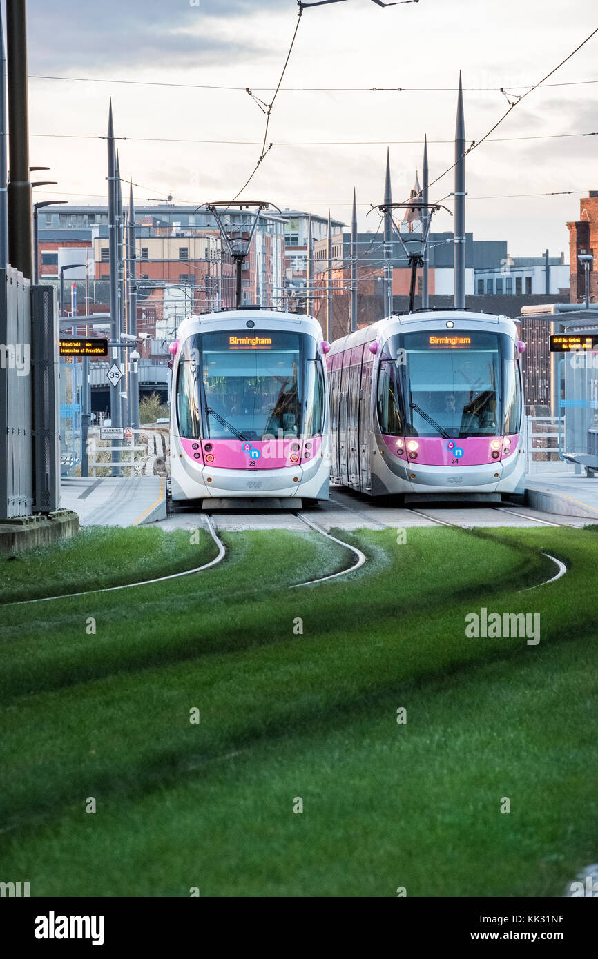 Tram line birmingham hi-res stock photography and images - Alamy