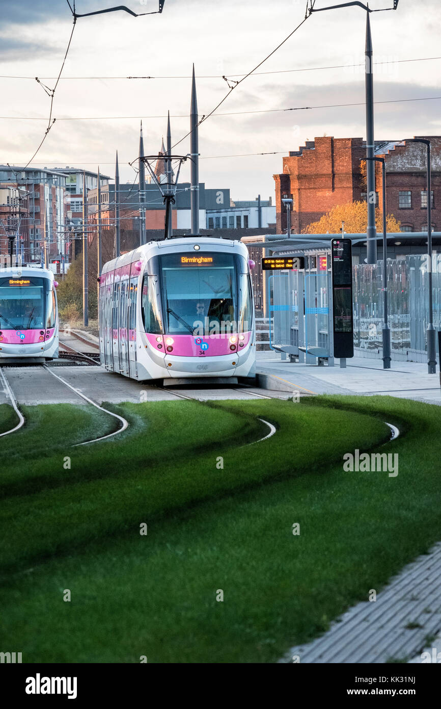 St chads tram stop hi-res stock photography and images - Alamy