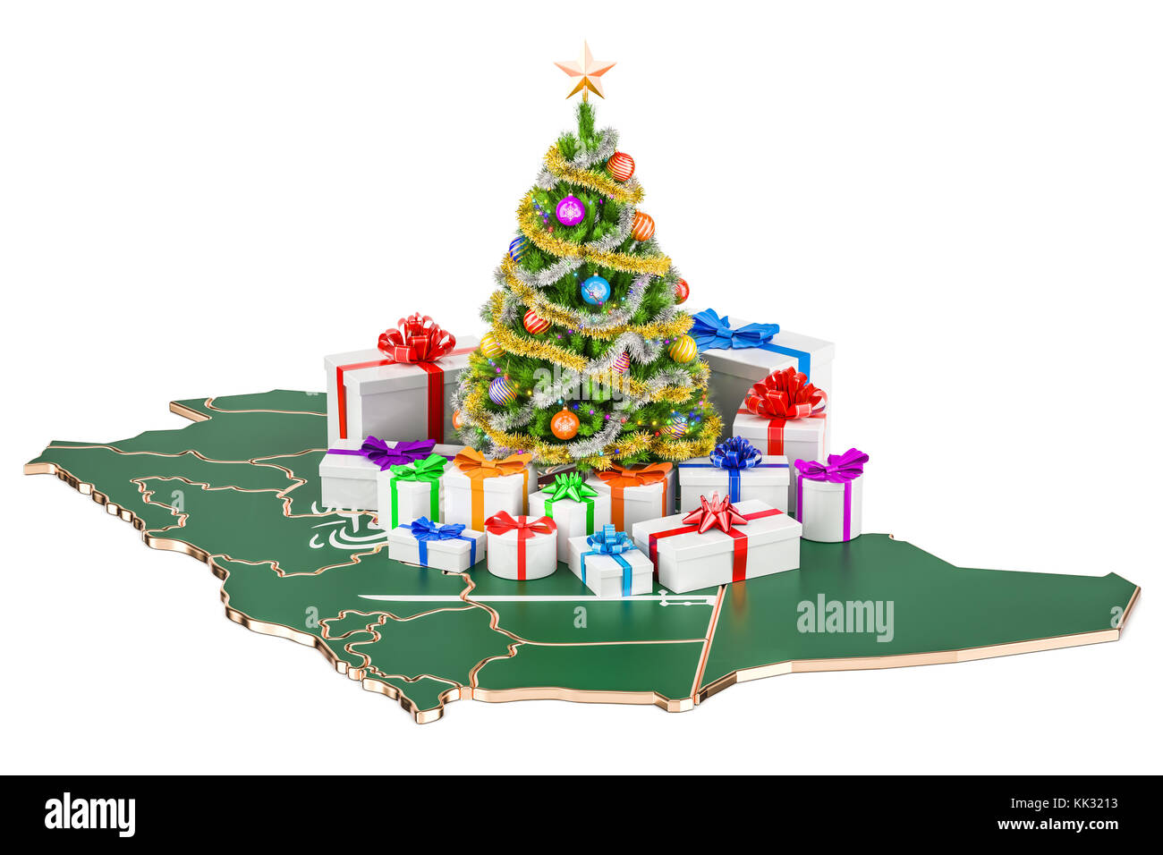 New Year holidays in Saudi Arabia concept. 3D rendering isolated on ...