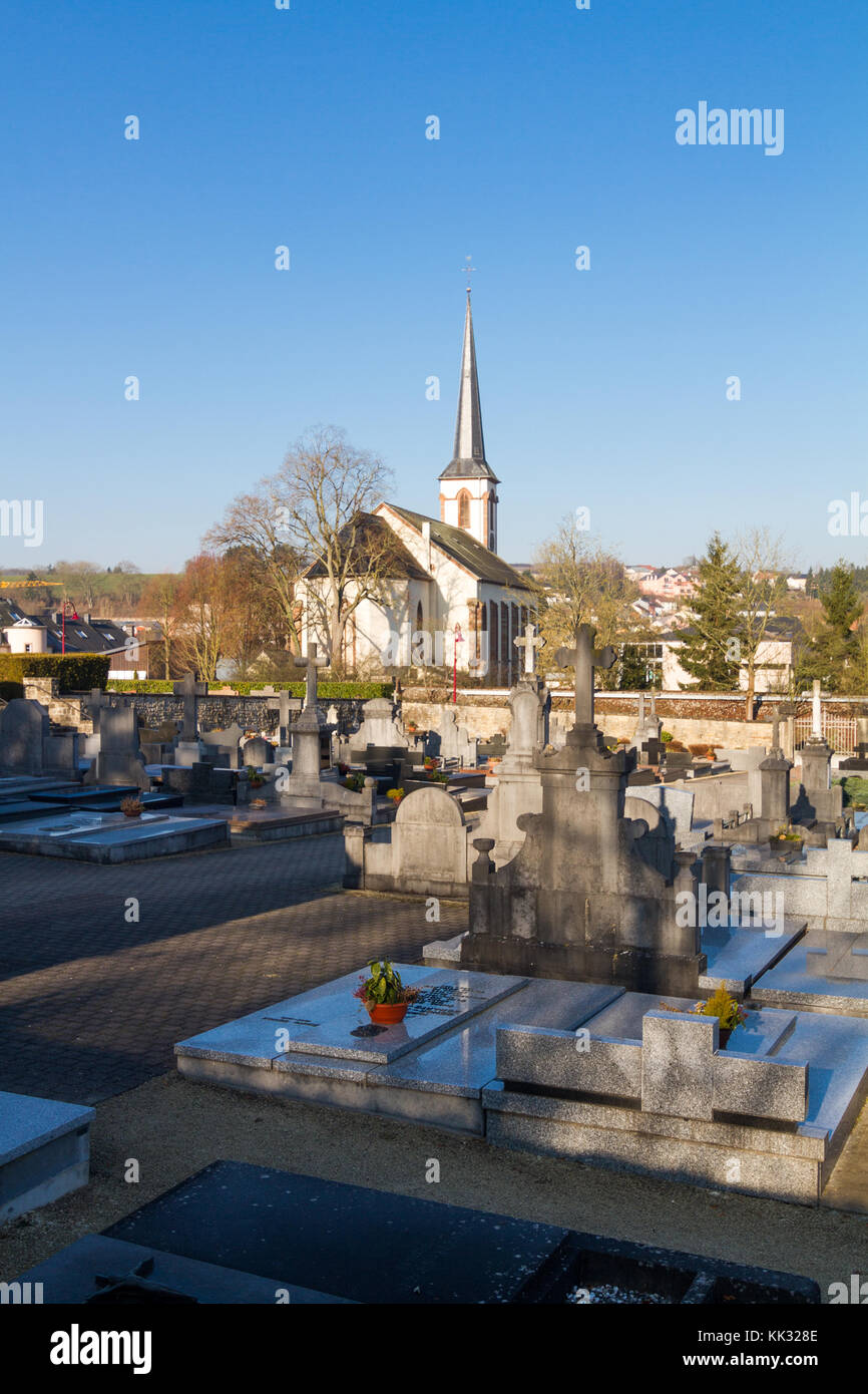 Church in Bissen Stock Photo - Alamy