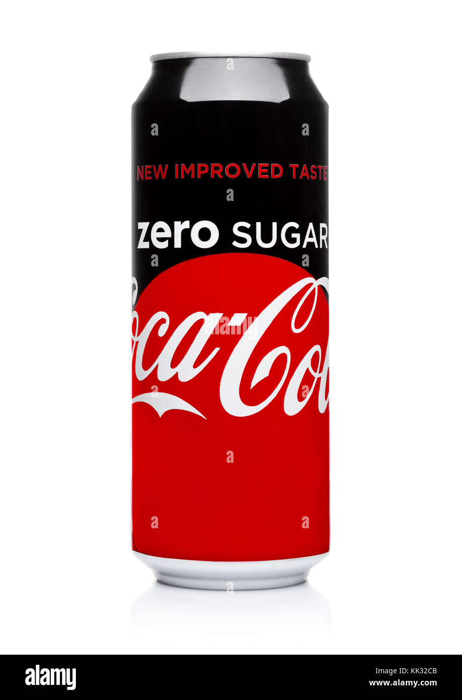 LONDON, UK - November 24, 2017: Aluminium large can of Zero Coca-Cola ...