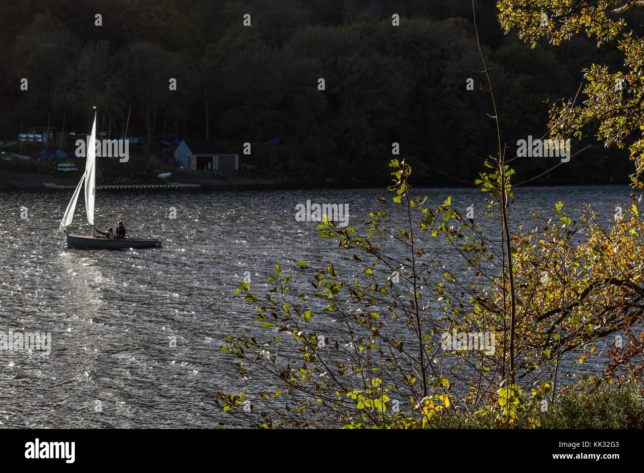 Sailing ride on the rudyard lake Stock Photo - Alamy