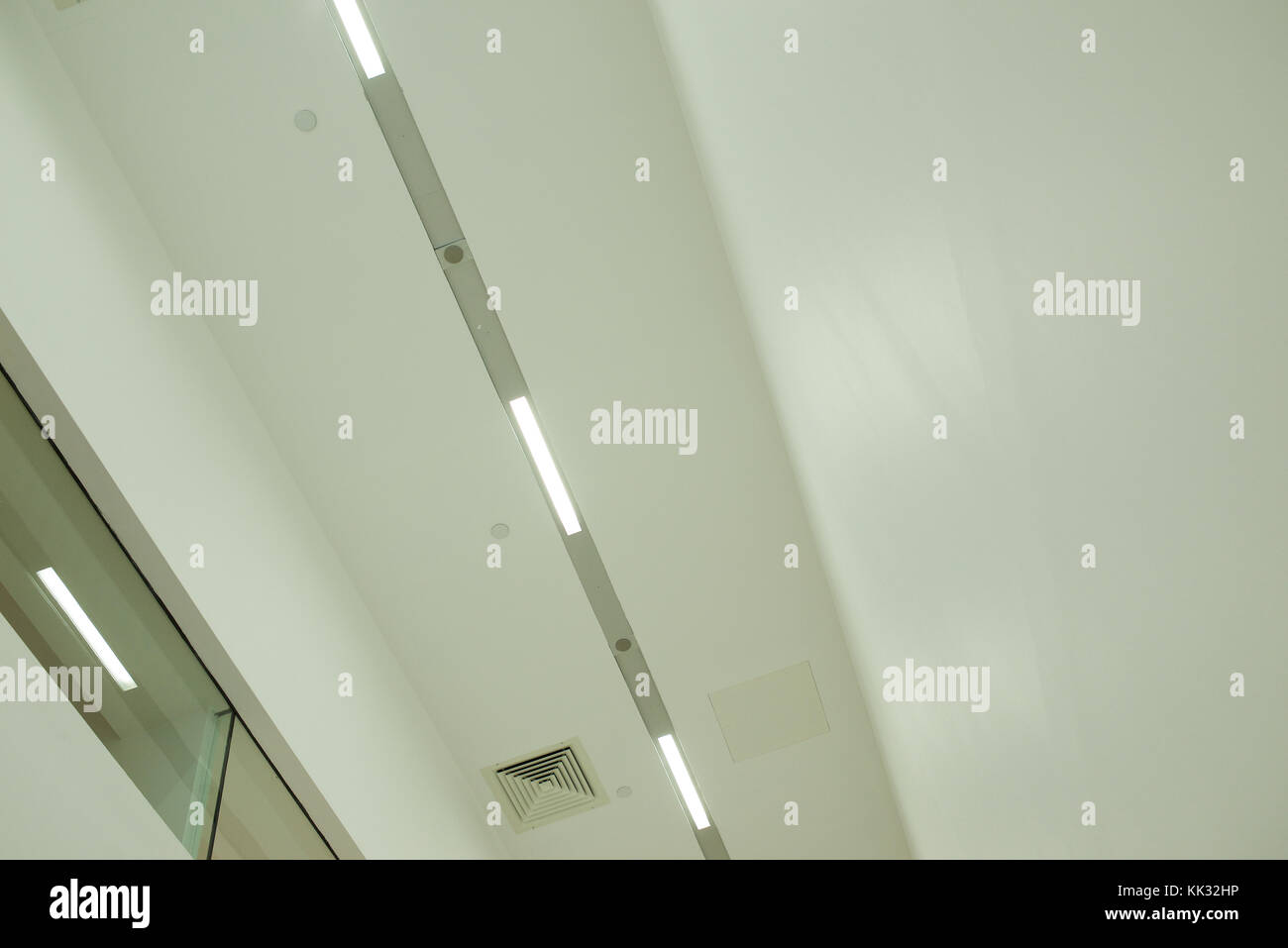 Abstract - fluorescent lights inside a building Stock Photo - Alamy