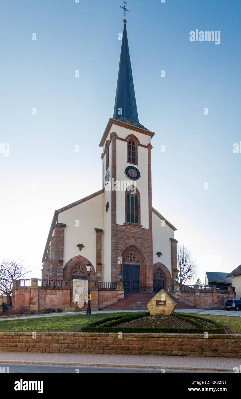 Church in Bissen Stock Photo - Alamy