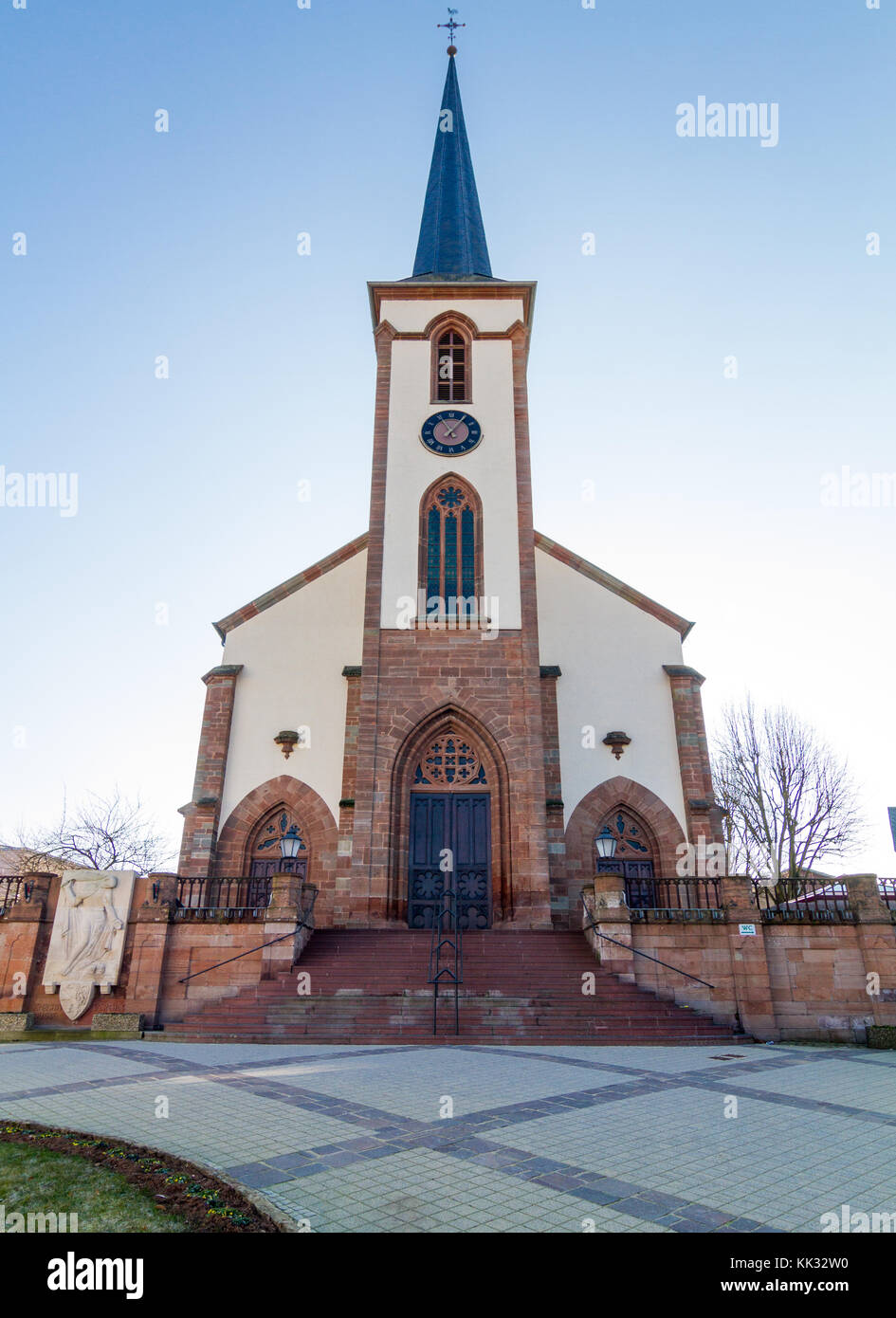 Church in Bissen Stock Photo - Alamy
