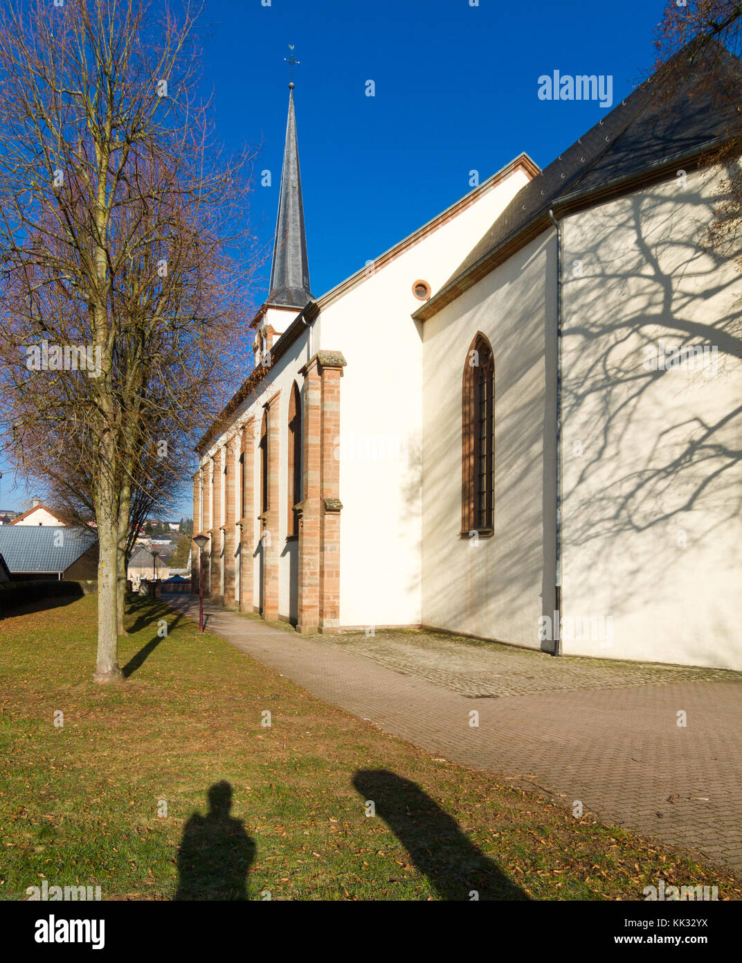 Church in Bissen Stock Photo - Alamy