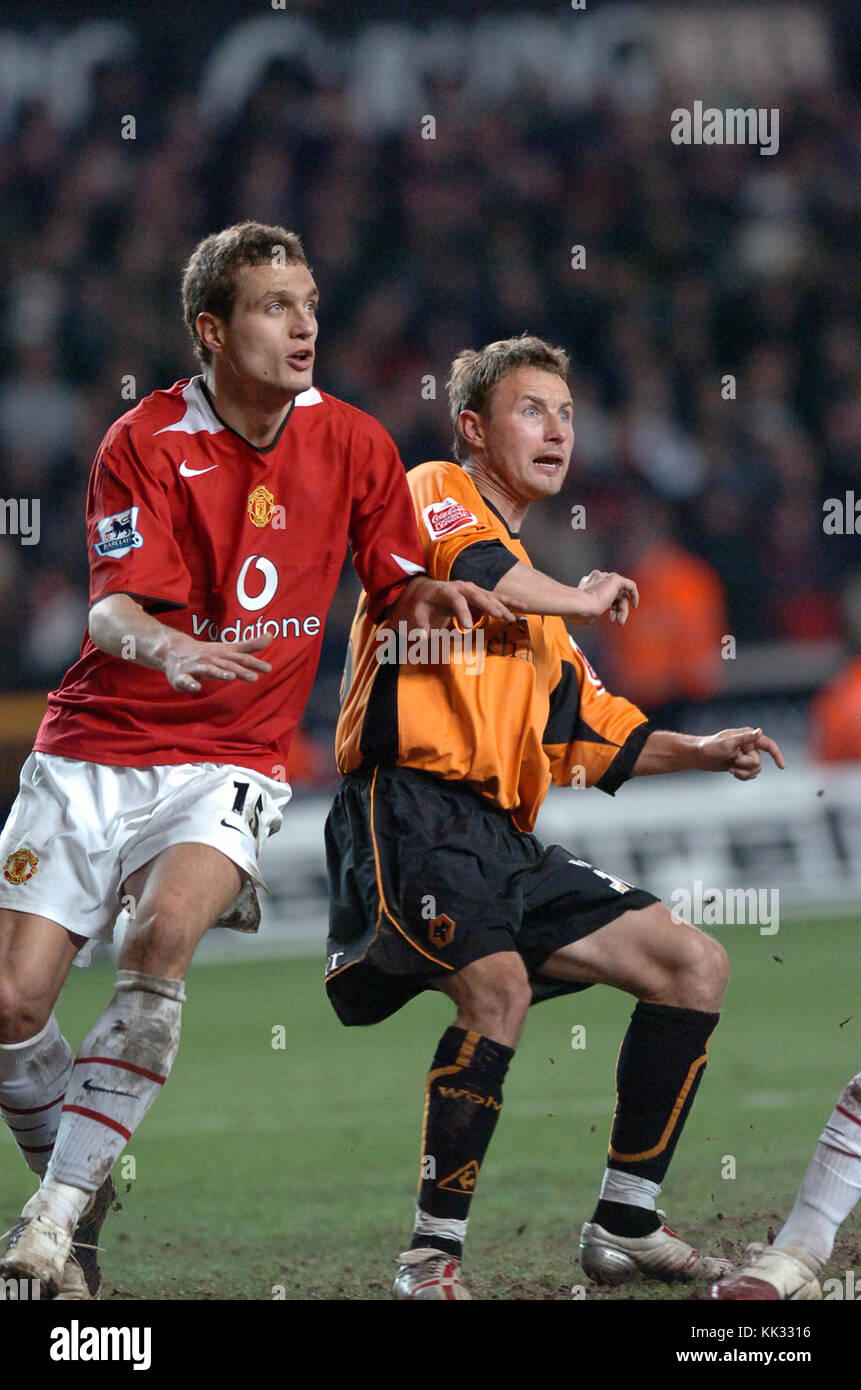 Footballer Tomasz Frankowski and Nemanja Vidic Wolverhampton Wanderers ...