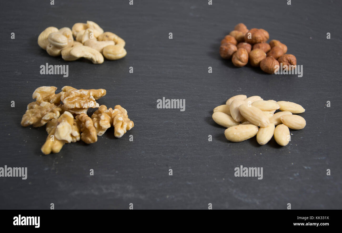 photo of mixed nuts Stock Photo - Alamy