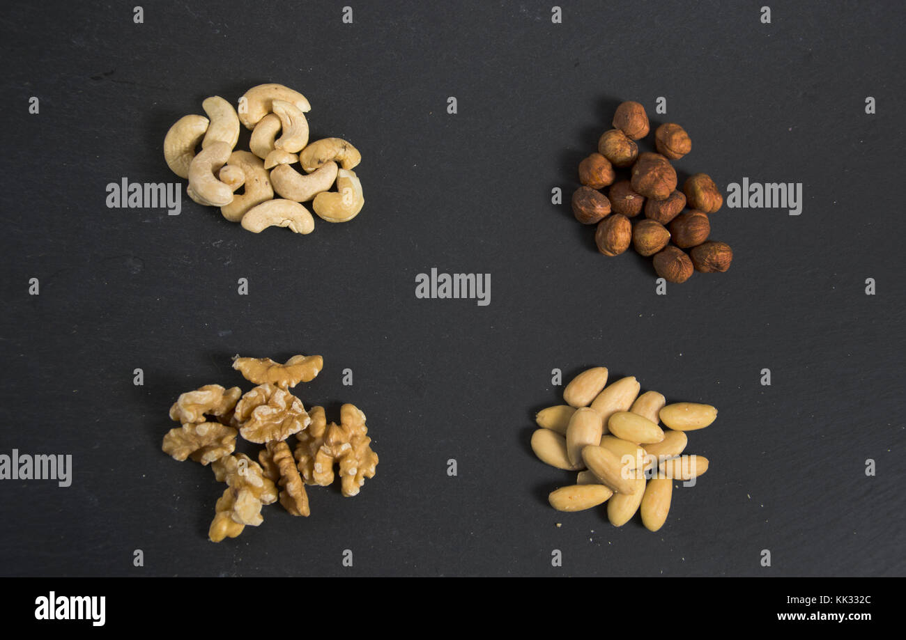 photo of mixed nuts Stock Photo - Alamy